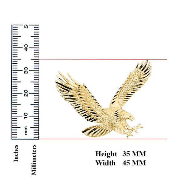 TGDJ | Accessories | 4k Yellow Gold Eagle Pendant | Poshmark